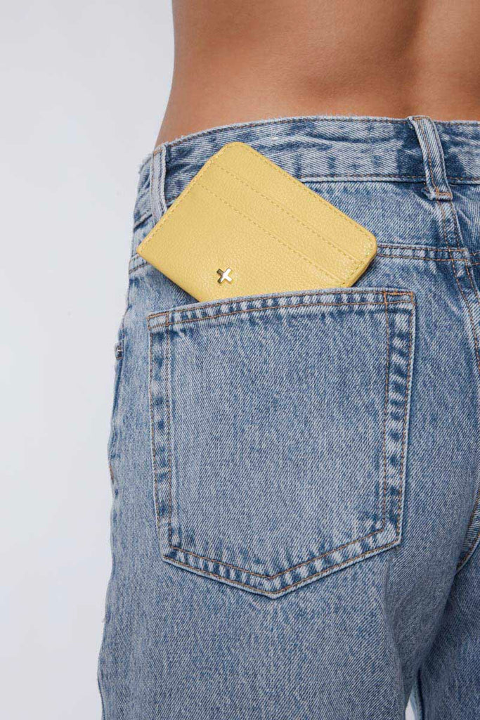 Gia Card Holder - Lemon Pebble – PETA AND JAIN AUS