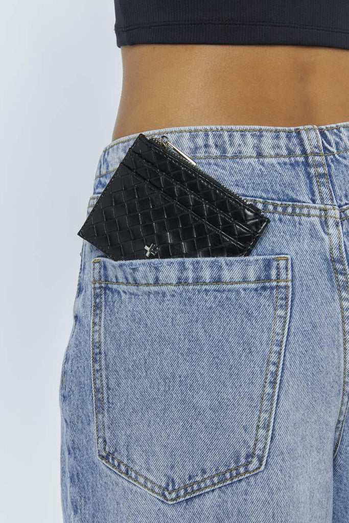 Ivy - Black Embossed Weave – PETA AND JAIN AUS