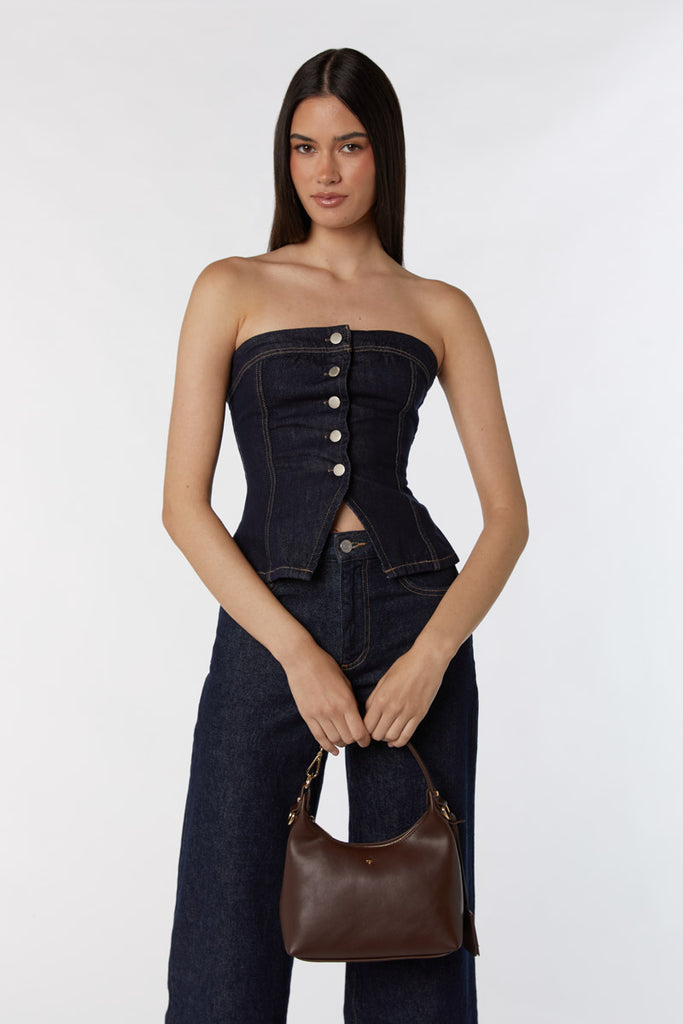 Tabbi Shoulder Bag - Chocolate – PETA AND JAIN AUS